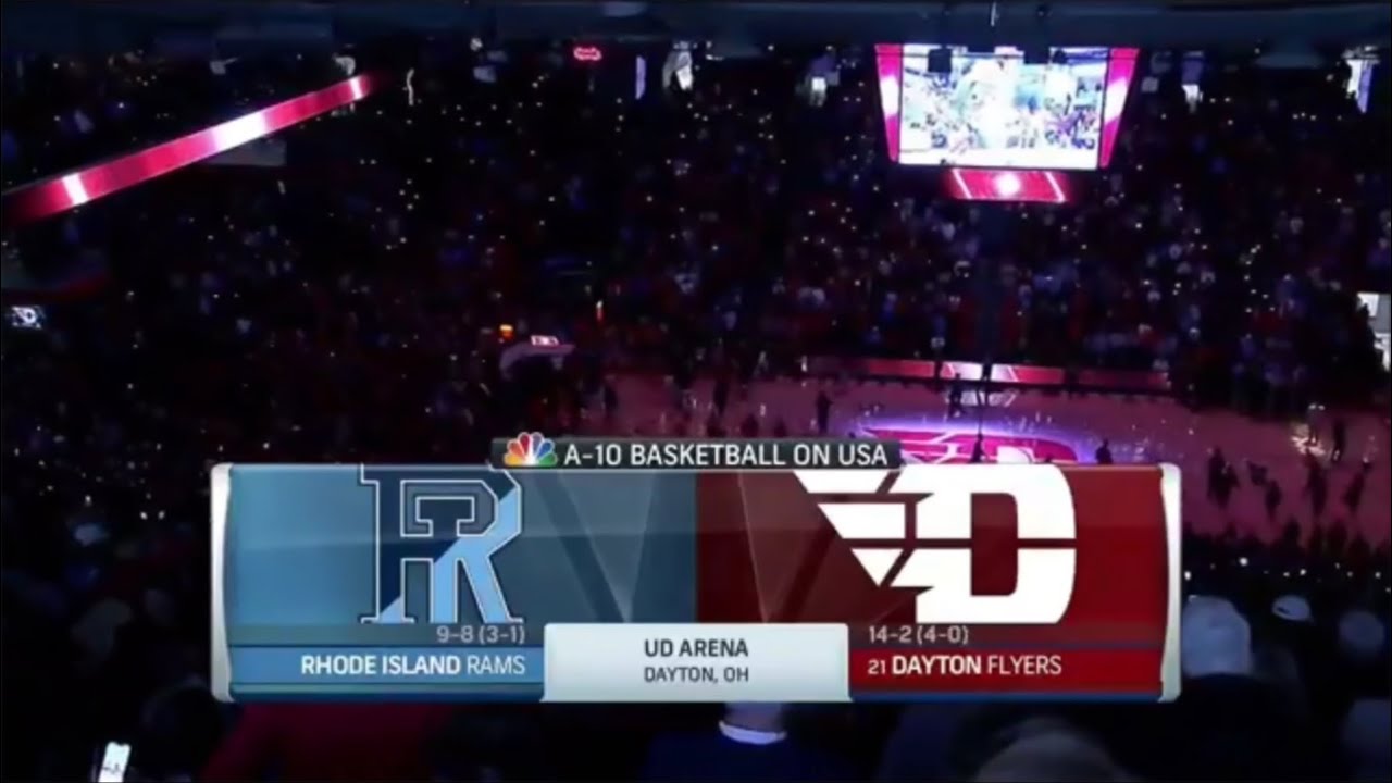 Atlantic 10 Basketball on USA intro | Rhode Island @ 21 Dayton | 1/20 ...