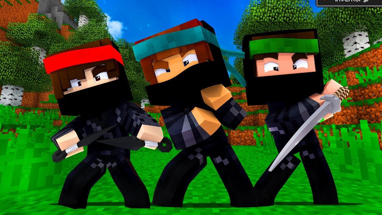 VIRAMOS NINJAS NO MINECRAFT !! - YouTube