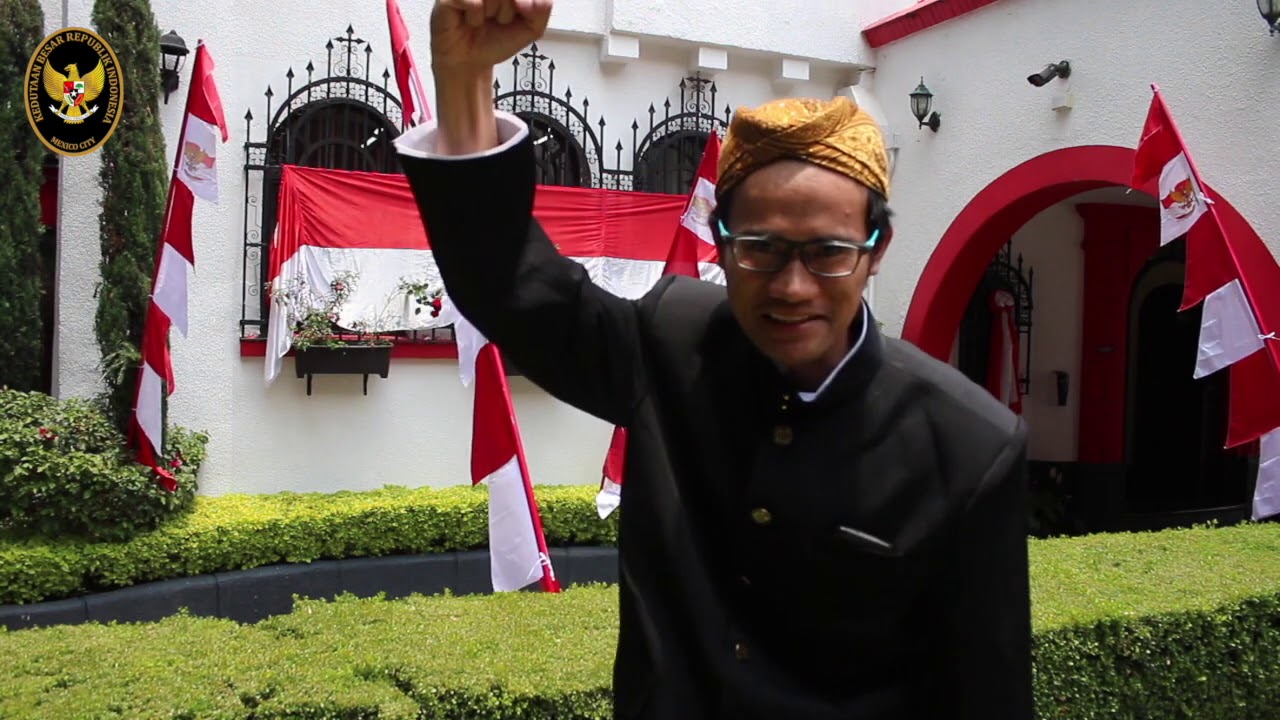 Peringatan HUT RI ke-75 di KBRI Mexico City - YouTube