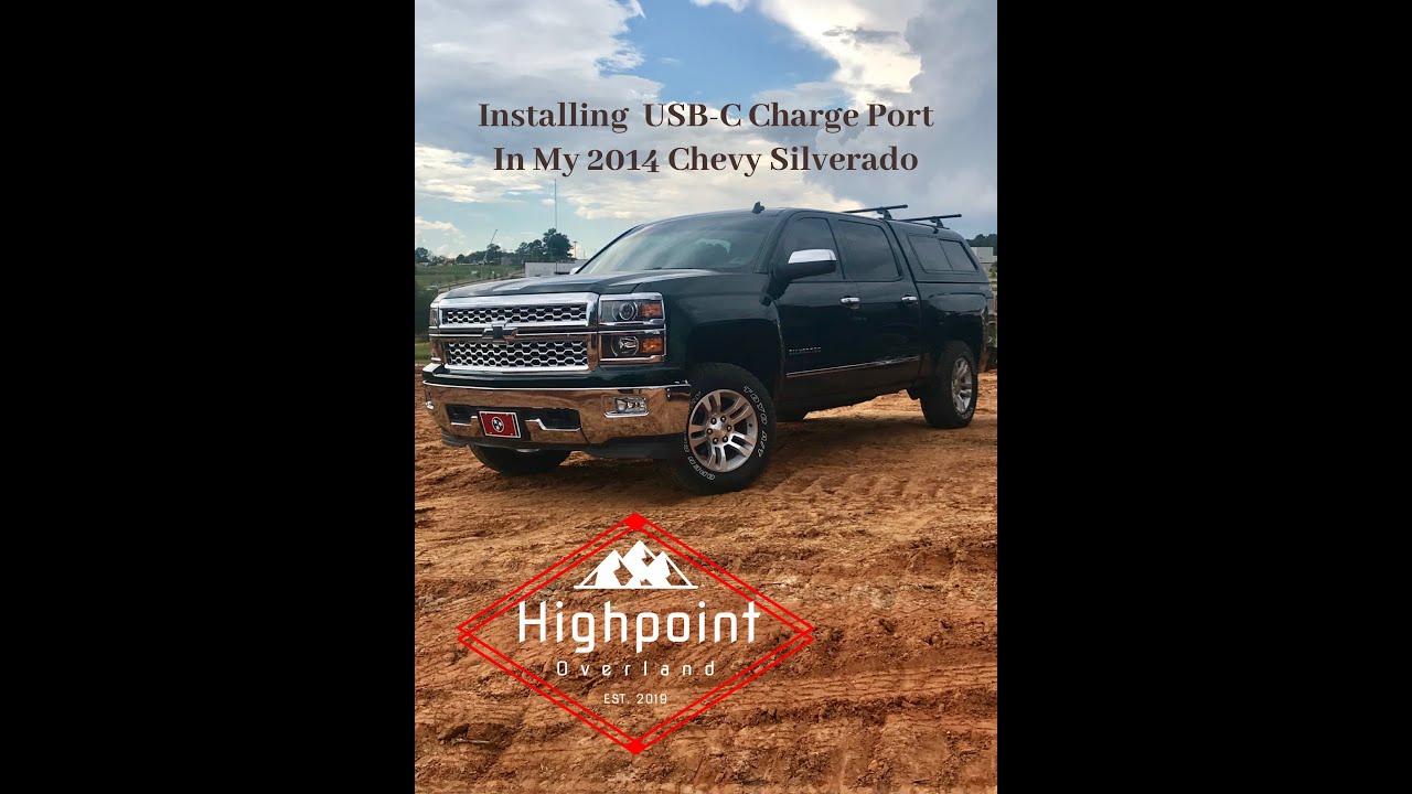 Installing a USB-C charge port in my 2014 Silverado LTZ - YouTube