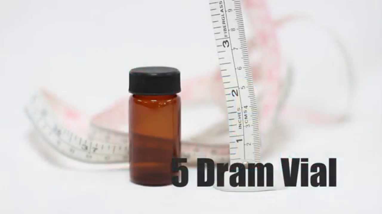 How big is a 5 Dram Vial? This big! - YouTube