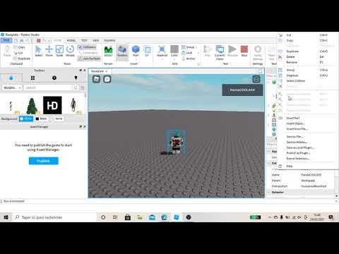 COMMENT IMPORTER SON AVATAR SUR ROBLOX STUDIO - YouTube