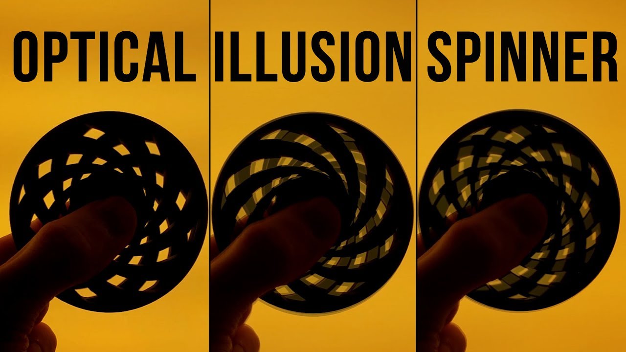 Optical Illusion Fidget Spinner - YouTube