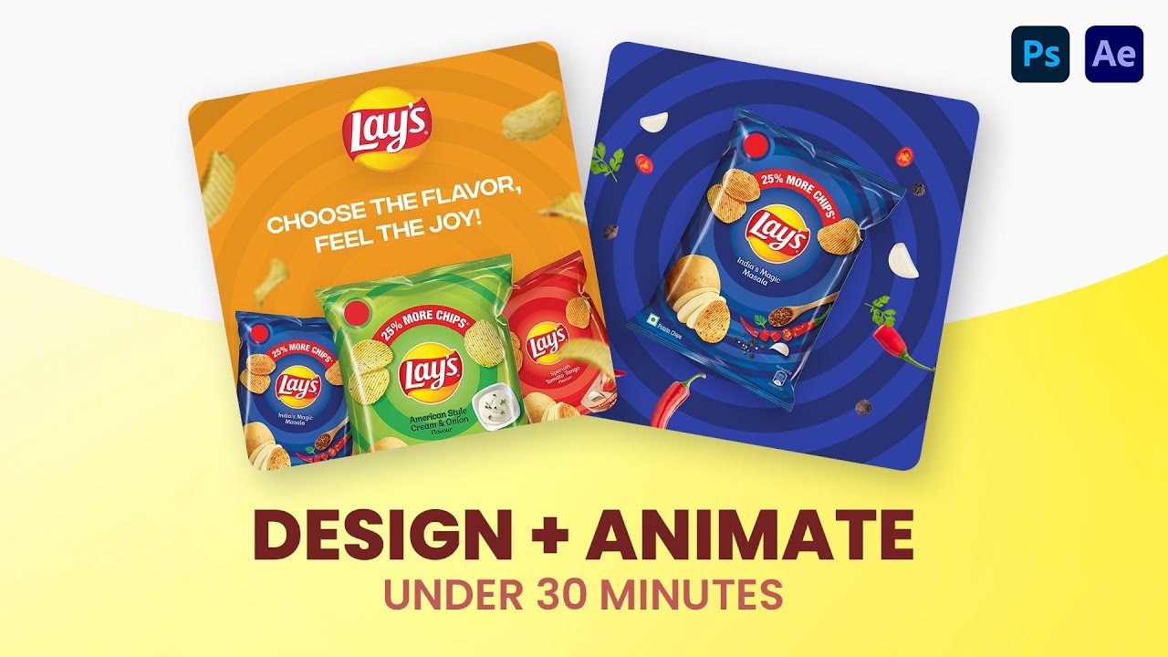 How to Create Visuals for Lays Chips Ad | The Himanshu - YouTube