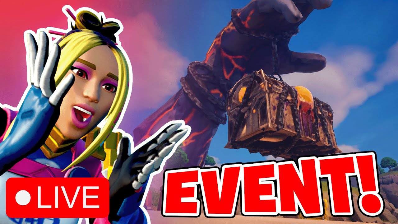 LIVE - FORTNITE SEASON 2 BUILDUP! (Pandora's Box Event!) - YouTube