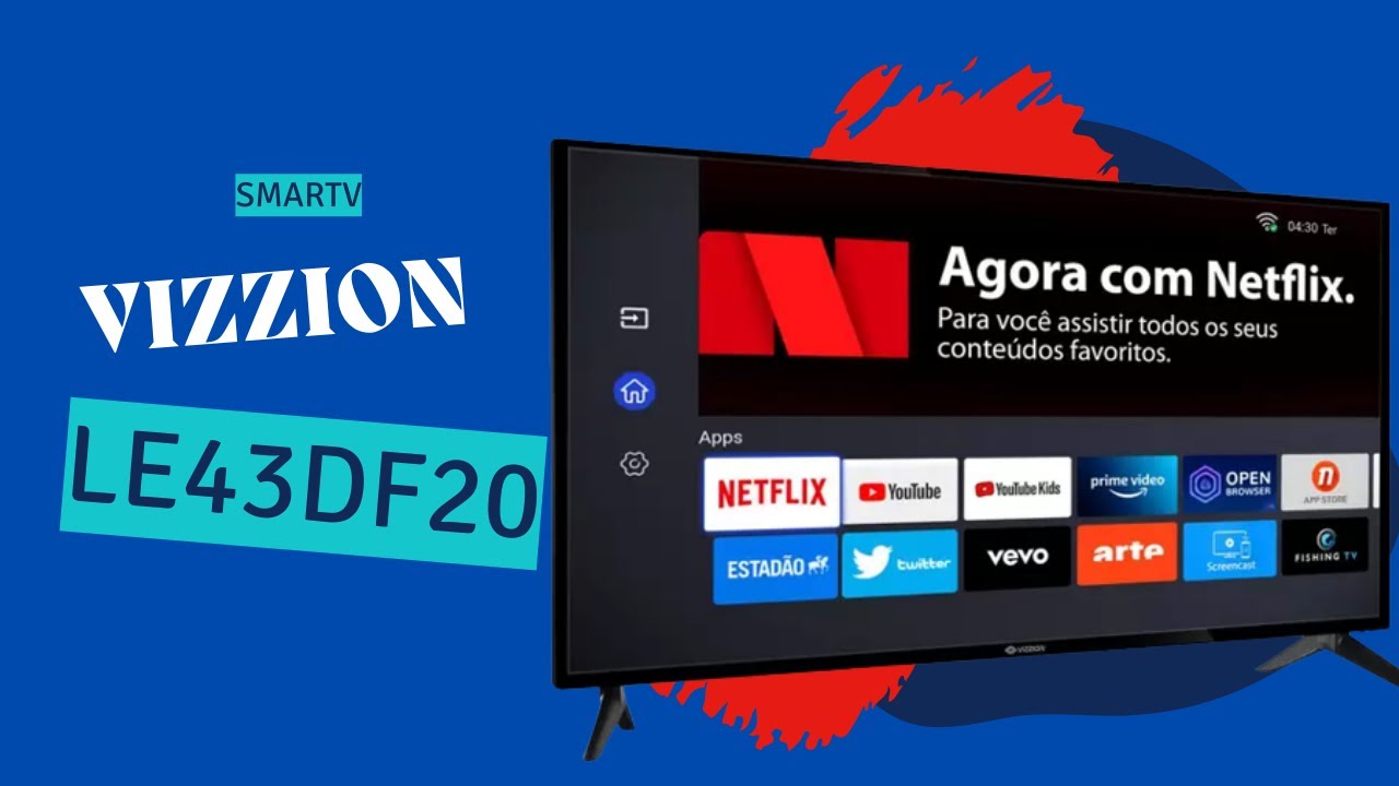 TV VIZZION é boa Smart TV 43 Full HD DLED Vizzion LE43DF20 - YouTube