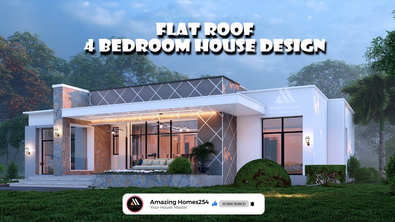 Modern and Simple 4 Bedroom House Design Idea/ Simple 4 bedroom house ...