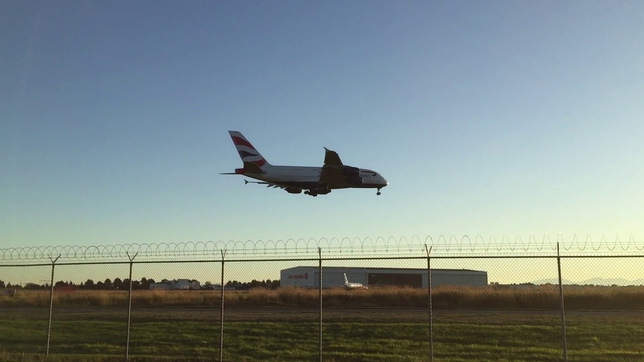 Flight BA85 Airbus A380 from London (LHR) to Vancouver (YVR) on ...