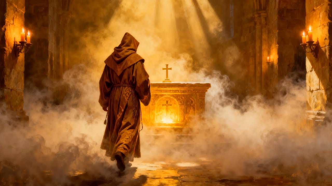 Silent Monastery Night Chant | Gregorian Echoes to Ease the Mind and ...