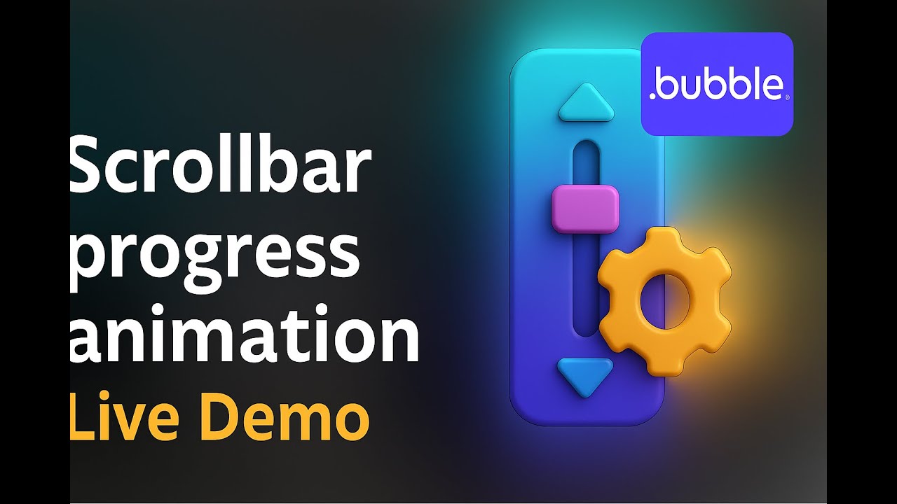 Scrollbar Progress Animation - OPEN SOURCE Plugin for Bubble.io - YouTube