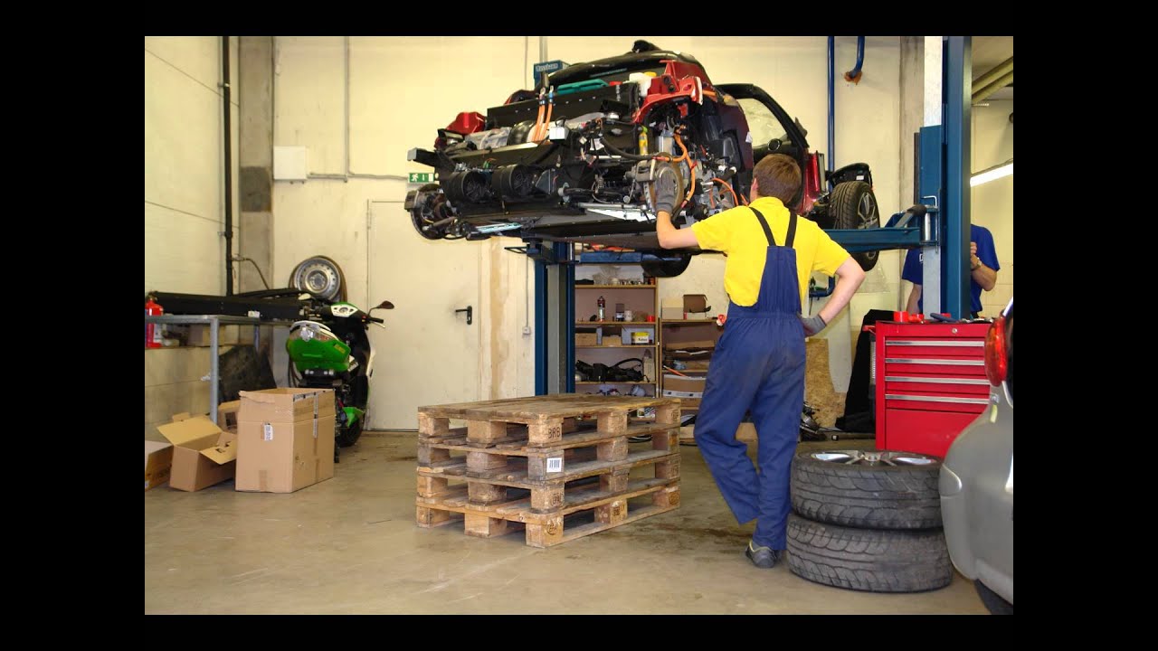 Tesla roadster repair 2012 - YouTube