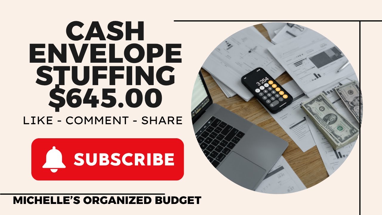 Cash Envelope Stuffing $645.00 I Sinking Funds & Savings #lowincome # ...