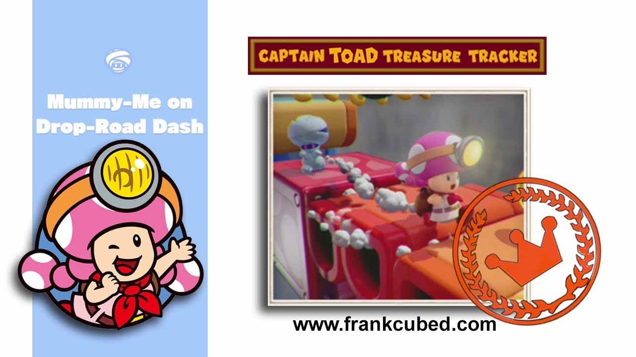 Captain Toad 100% Mummy-Me on Drop-Road Dash CHECKBOX GOAL - YouTube