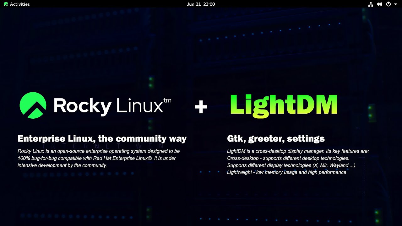 LightDM Rocky Linux 9 | CentOS 7 | Red Hat 9 | Oracle Linux 9 | Alma ...
