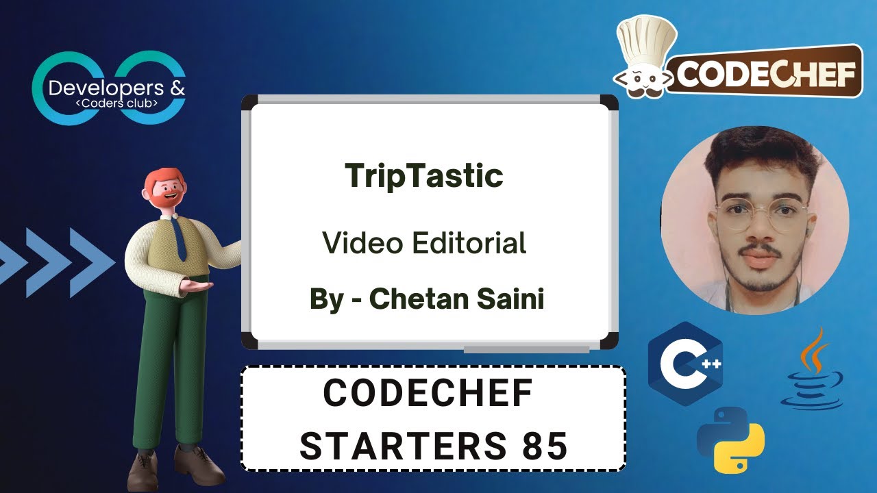TripTastic | Starters 85 | CodeChef | DCC NIT-A - YouTube