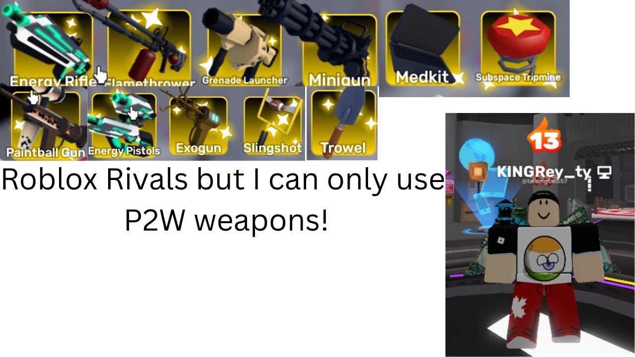 Roblox Rivals but I can only use P2W weapons! [April 2025] - YouTube