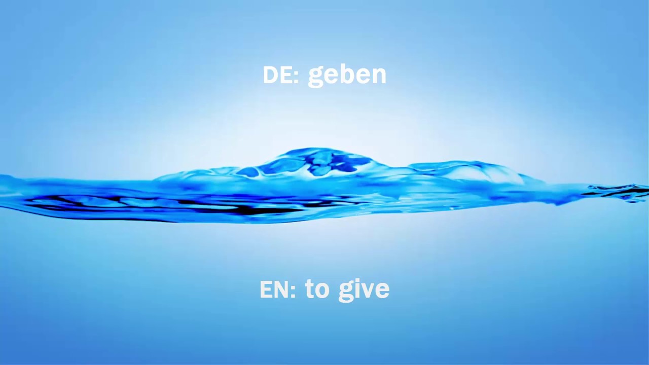 Learn how to say geben - to give in German | Learn German Pronunciation ...