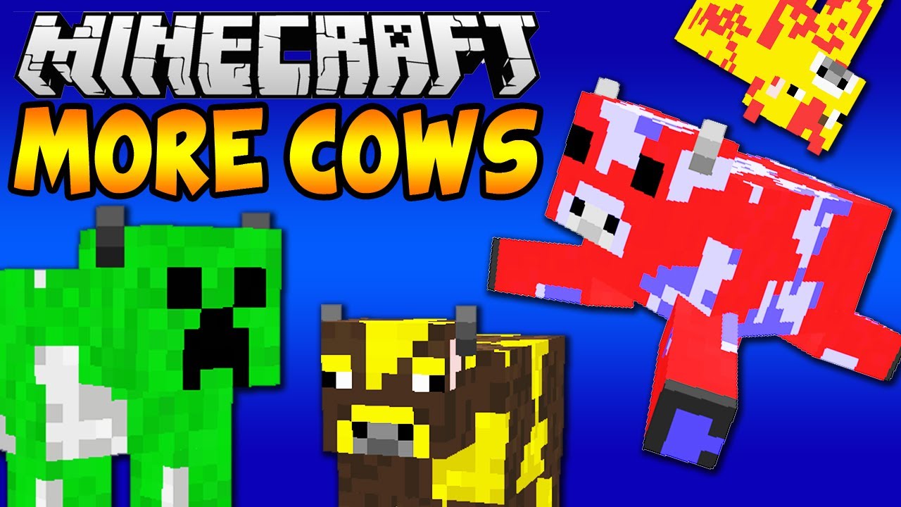 TONS OF NEW FREAKIN' COWS?! - Minecraft Mod Showcase! - YouTube