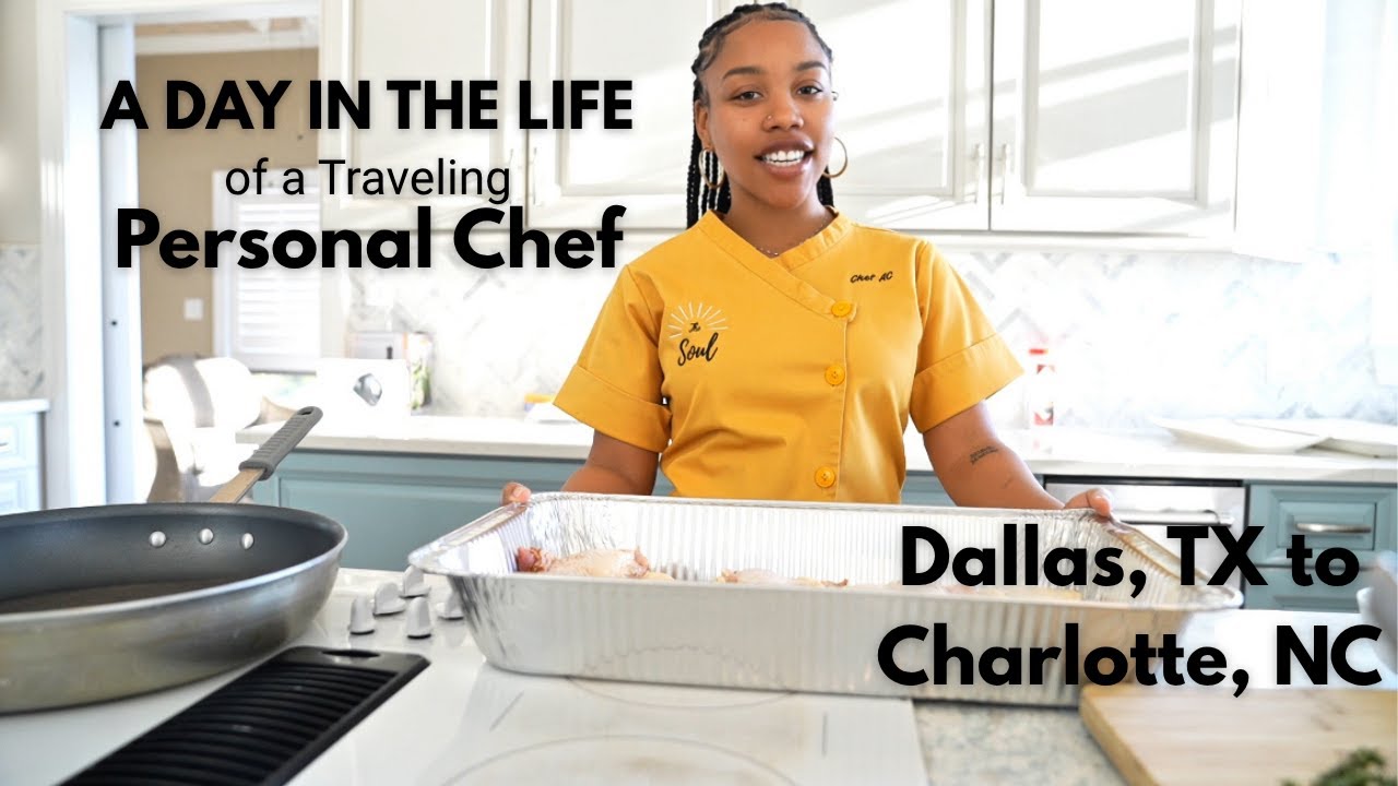 A Day in the Life Traveling Personal Chef | Dallas to Charlotte - YouTube