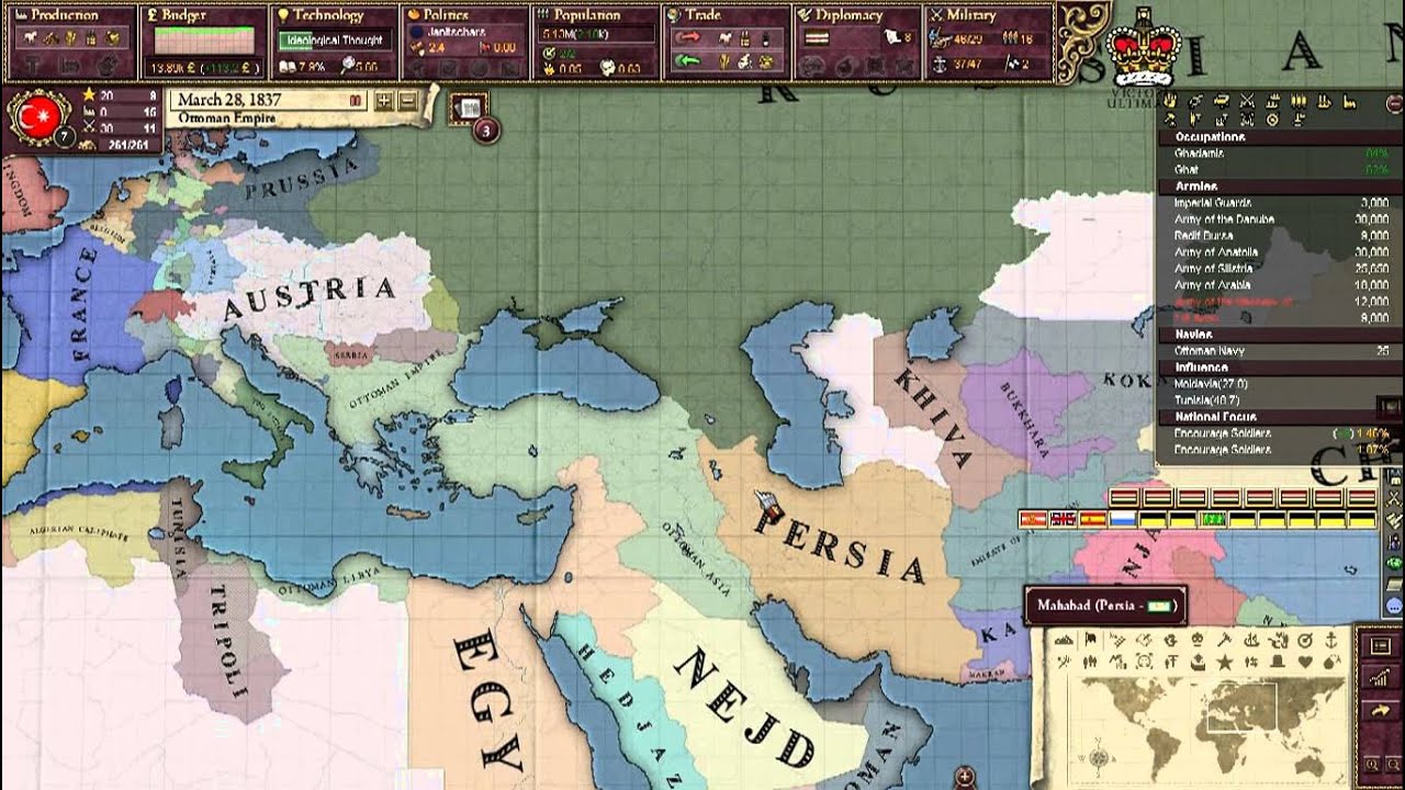 Victoria II Ultimate Mod Osmanlı (Türkçe) - YouTube