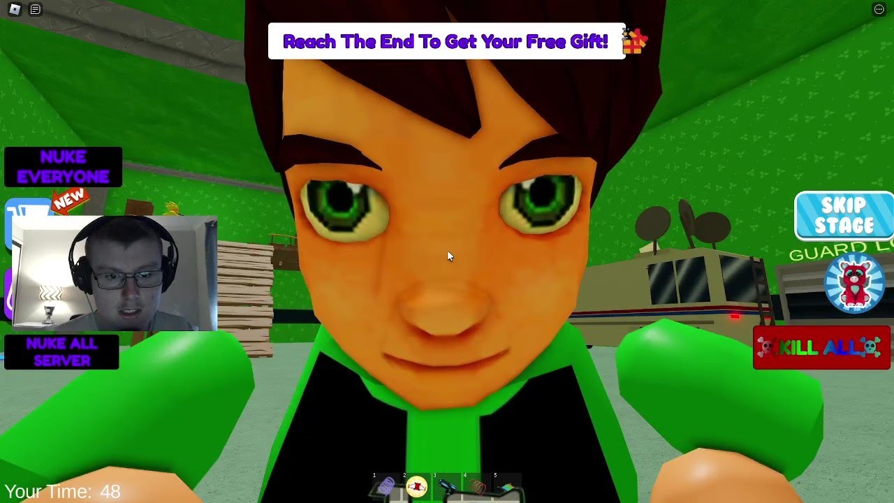 i escape ben ten's prison in roblox - YouTube