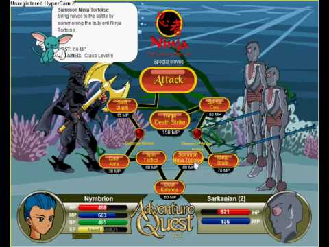 Adventure quest Class skills: Ninja - YouTube