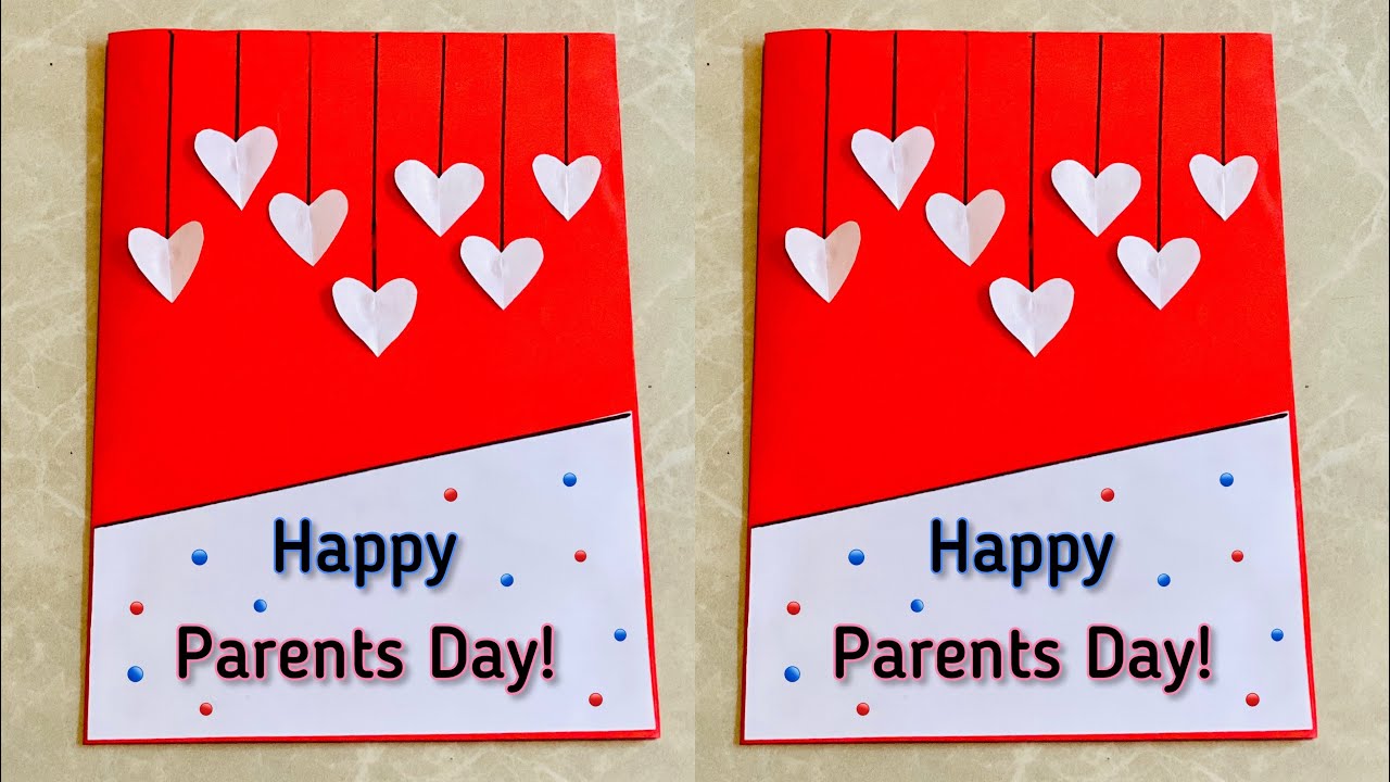 Best Parents Day Card🥰 Beautiful Card For Parents Day🥰 DIY Card For Mom ...