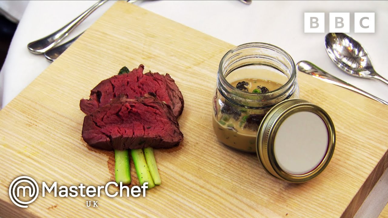 Dry Aged Beef Fillet On A Bed Of Asparagus | MasterChef UK - YouTube