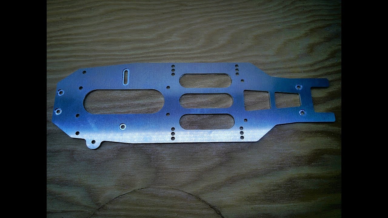 CNC'ing custom RC Car Chassis - YouTube