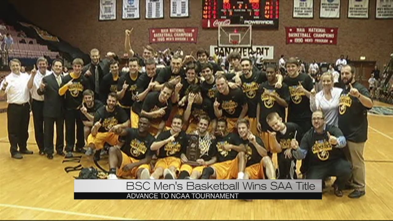 BSC men win SAA tournament title - YouTube
