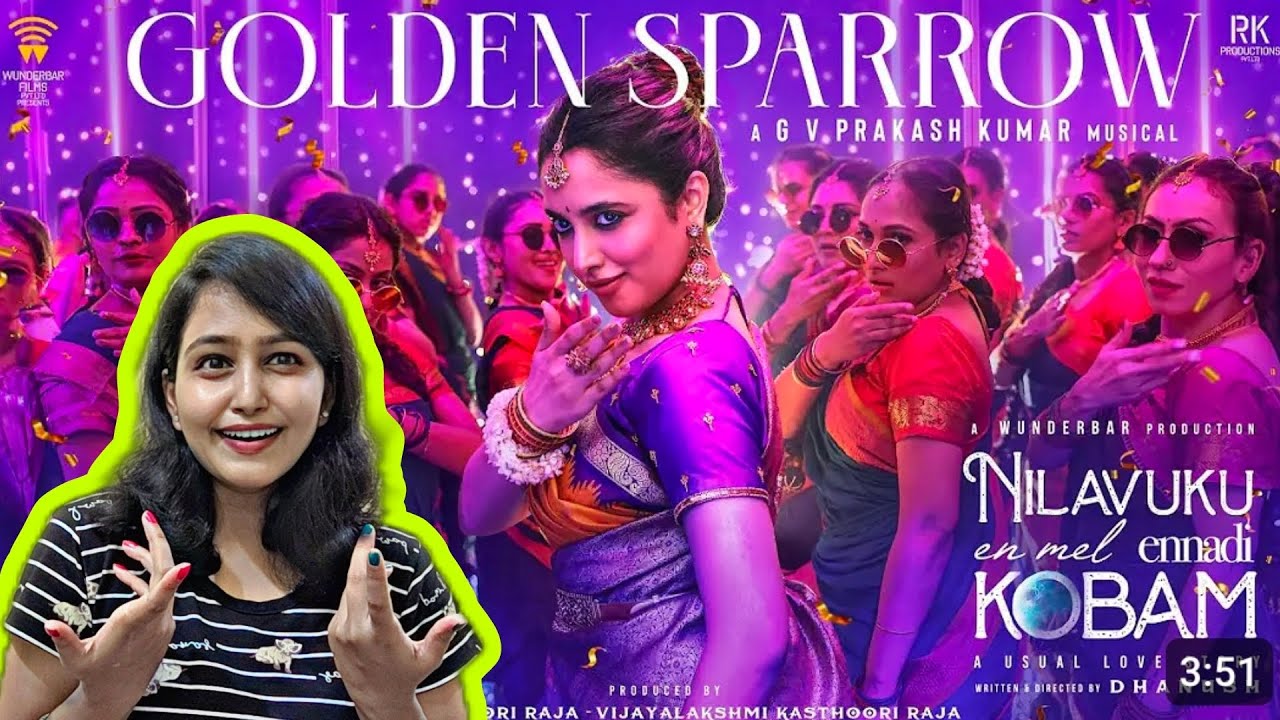 Golden Sparrow Lyric Video | Dhanush | Priyanka Mohan | Pavish | Anikha ...