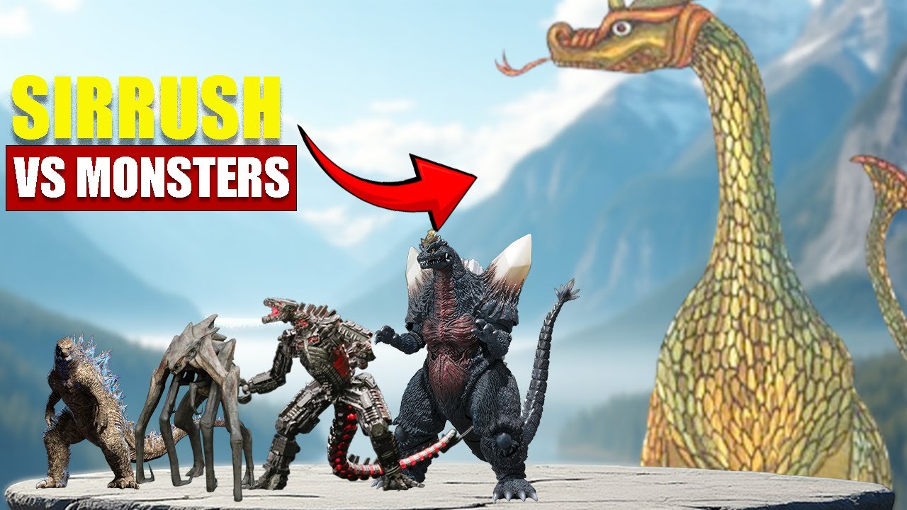 Sirrush (Babylonian Water Dragon) vs Giant Monsters | 3D Monsters Size ...
