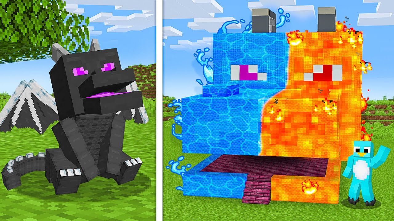 I Built an Elemental House For My Dragon in Minecraft - YouTube
