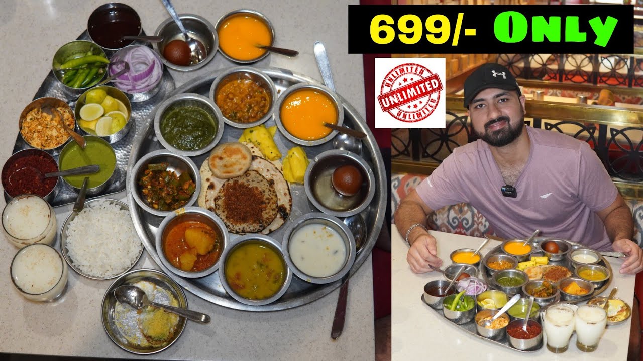 UNLIMITED Gujarati Thali Rs 699/- Only || Suruchi Restaurant Karol Bagh ...