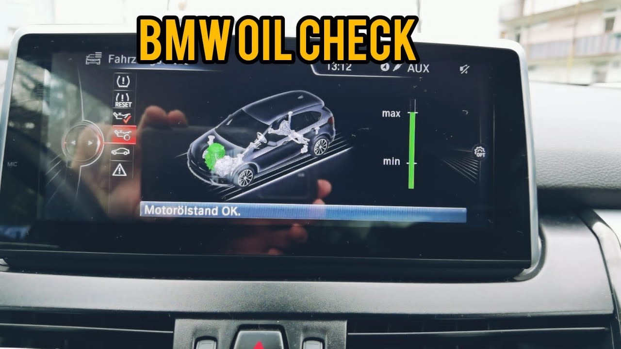How to Check Engine Oil Level on BMW F45 F46 & F series & x1F48 🚗🔧 #BMW ...
