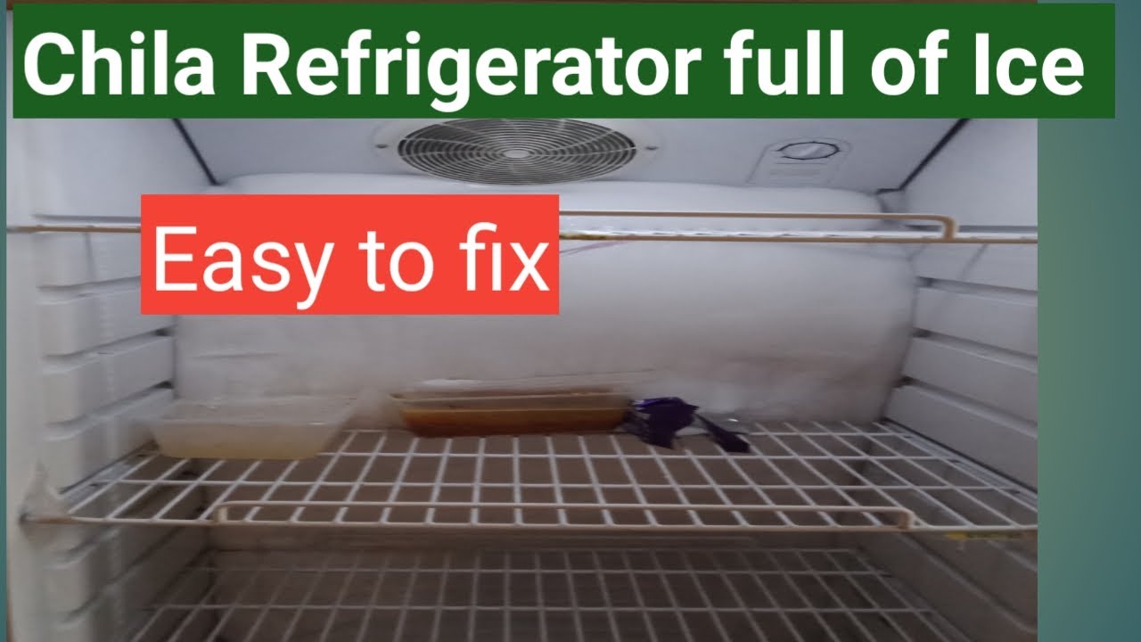 Chiller Refrigerator inside full of ice - YouTube