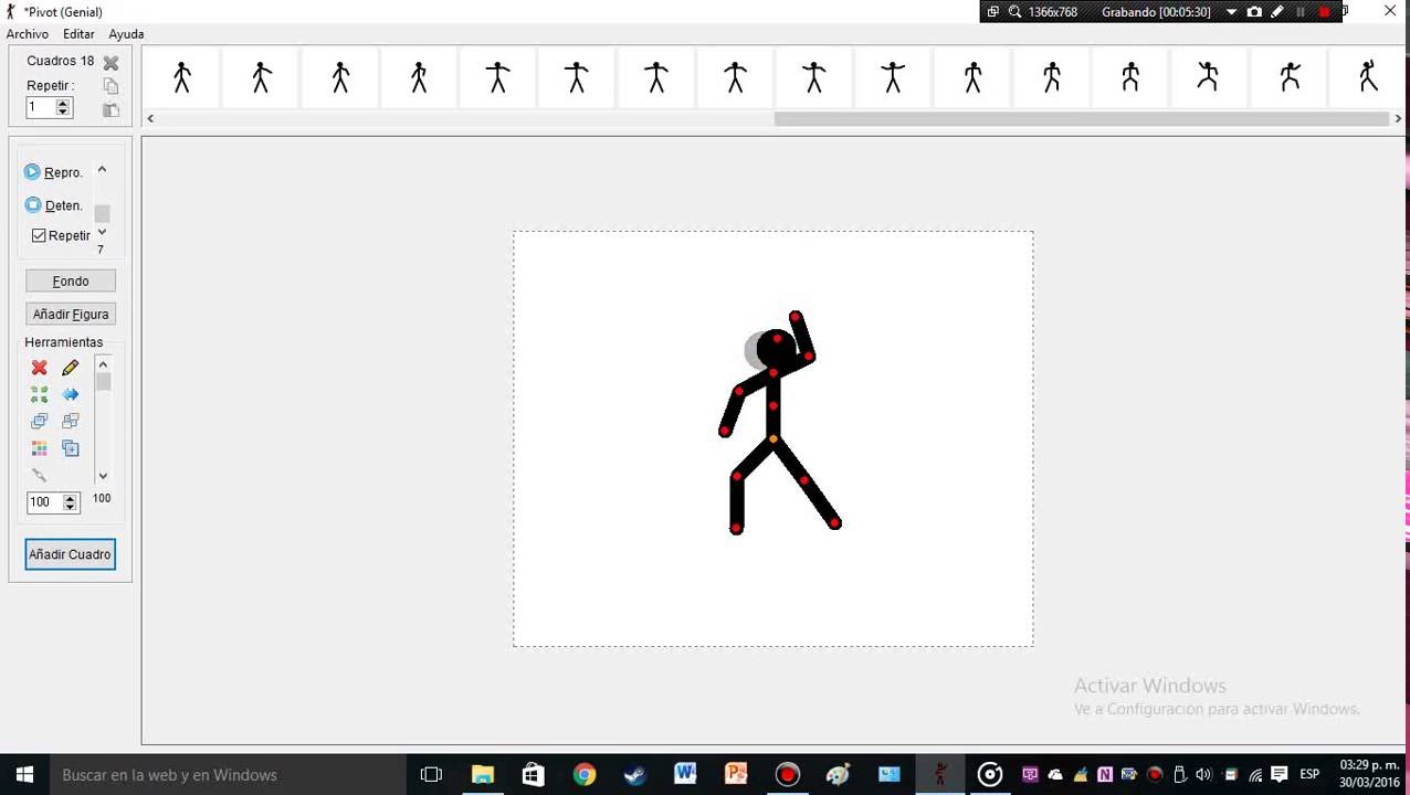 Haciendo animaciones en Pivot Animator - YouTube