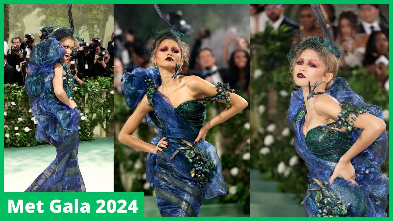 Zendaya Stuns in Gothic Garden Look || MET GALA 2024 - YouTube