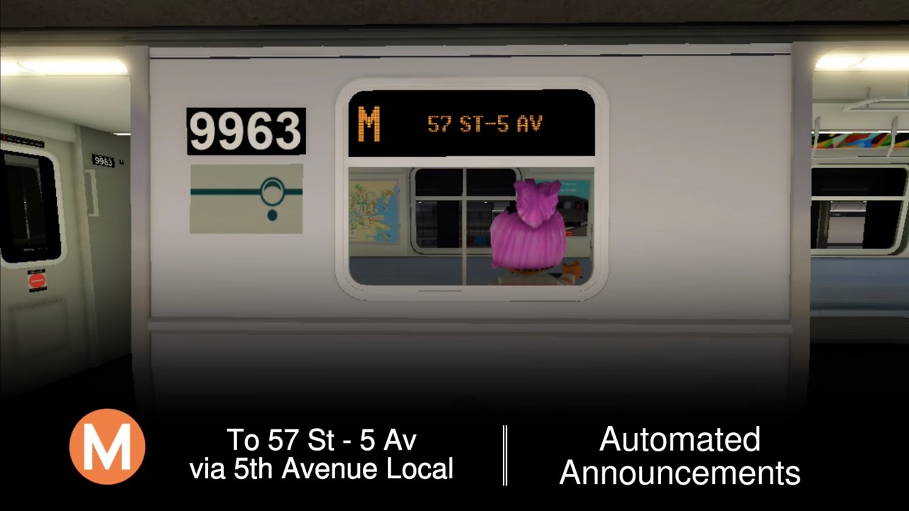 PTA Subway | M Train Announcements to 57 St - From Intervale Sq - YouTube