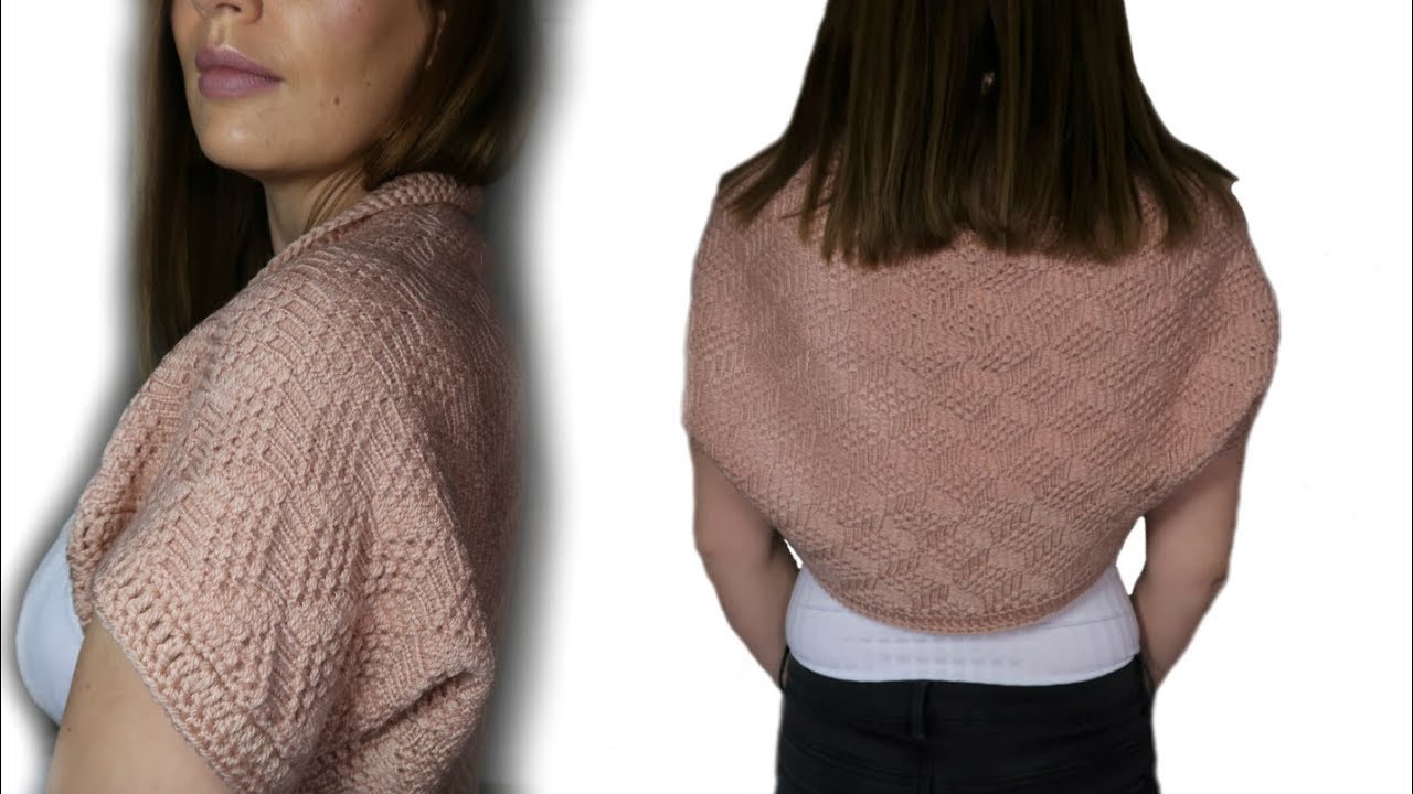 Tricotin - Tuto Boléro Carré magique Point Losanges - Diamond stitch ...