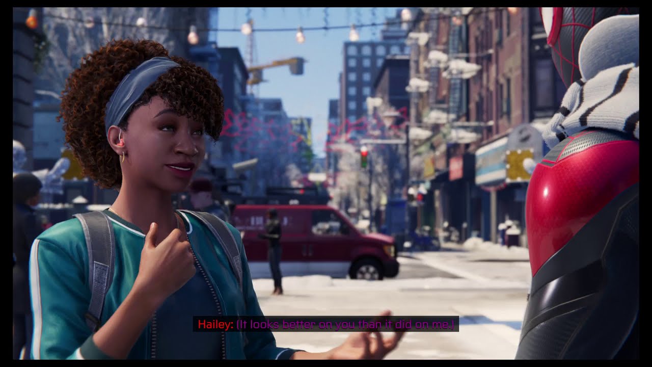 Marvel's Spider-Man: Miles Morales_meet Hailey(ultimate) bodega suit ...