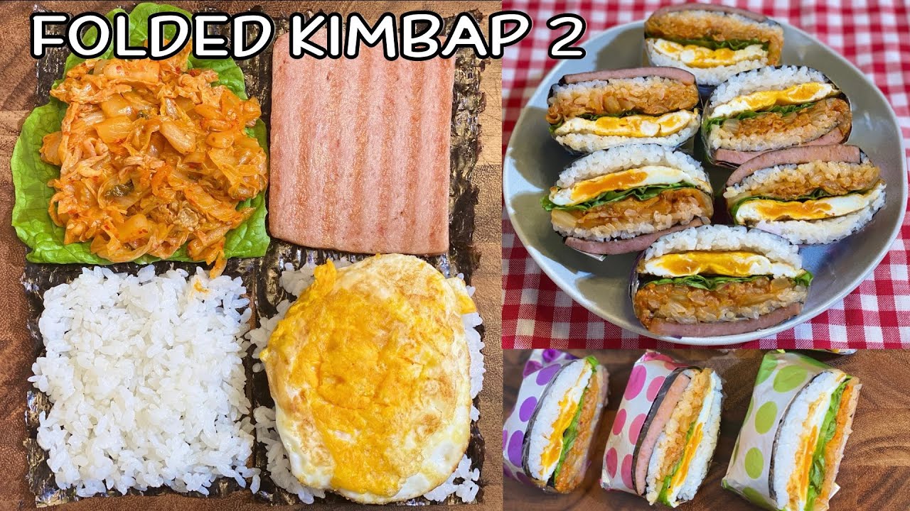 How to make Folded Kimbap | A quick way to prepare and eat with simple ...