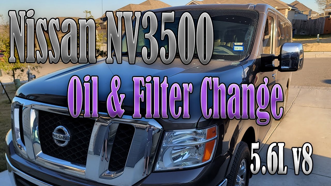 Nissan NV3500 Oil & Filter Change + Instrument Cluster Reminder Reset ...