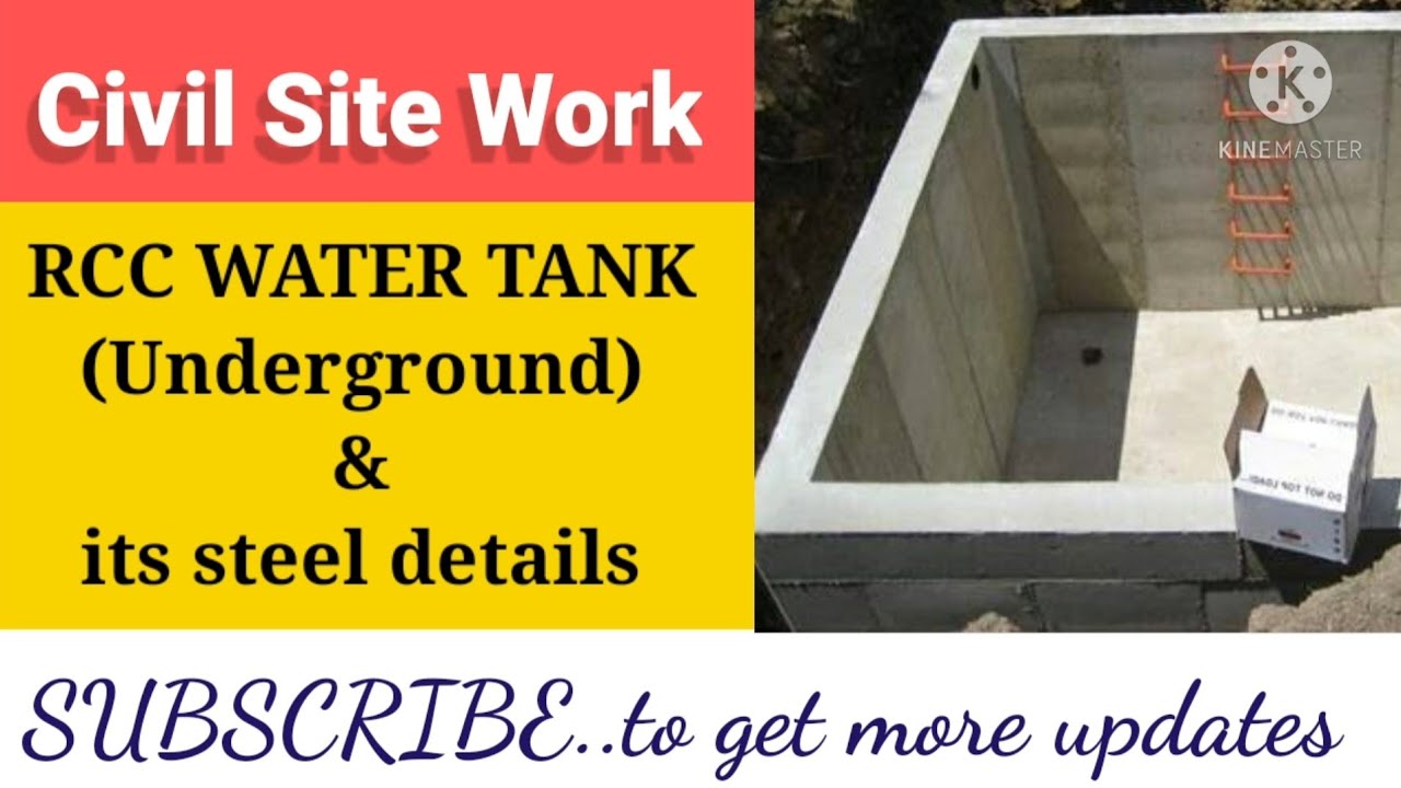 WATER TANK DESIGN// RCC //STEEL//Complete step wise Process - YouTube
