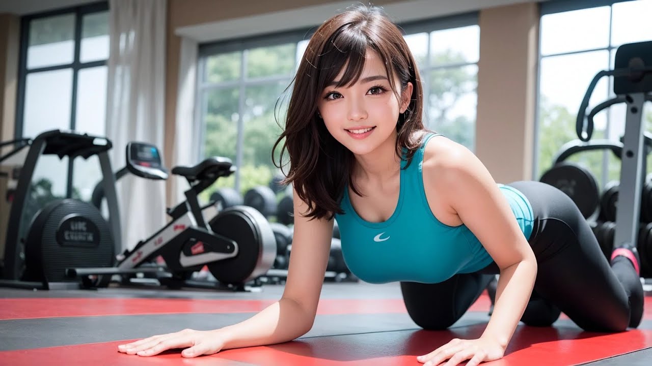 【ai Lookbook】exercise At The Gym Youtube 8166