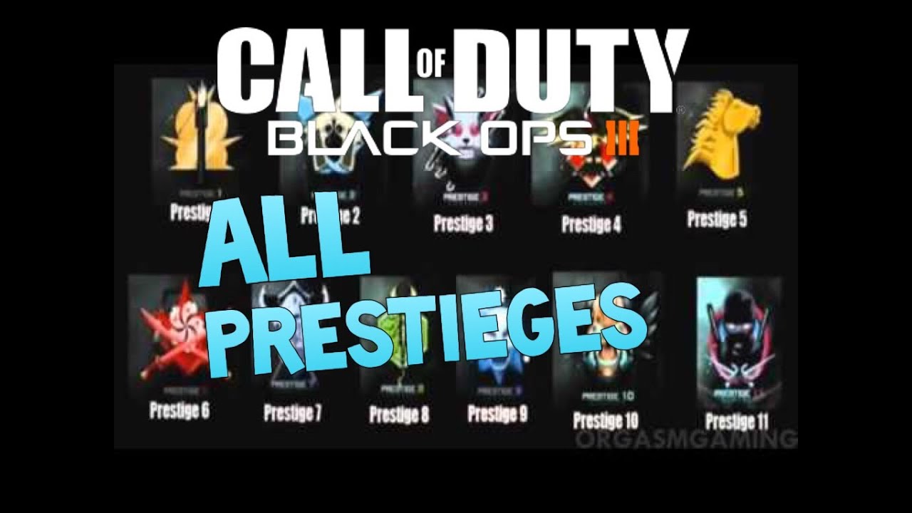 BLACK OPS 3 PRESTIGES AND A SPECIAL SECRET!? Bo3 RANK UP INFO - YouTube