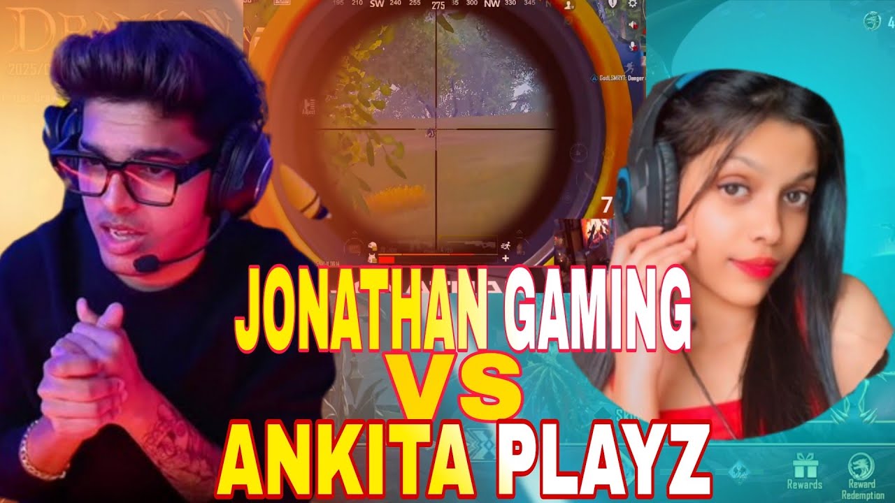 @JONATHANGAMINGYT VS @ankitaplayz20 JONATHAN GAMING VS GIRL STREAMER ...