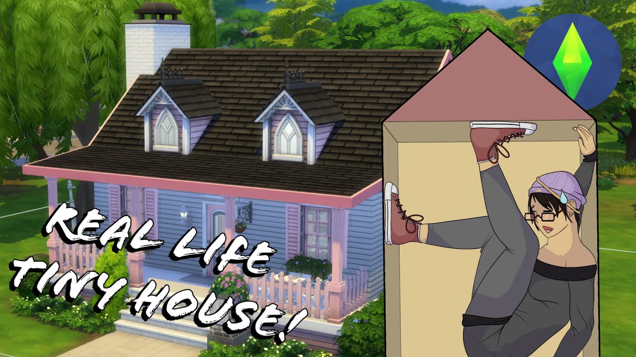 I Built A Tiny House Based On A REAL Floor Plan! — A Sims 4 Lets Build ...