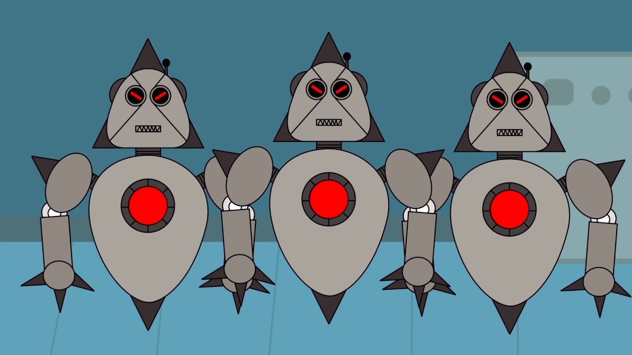 Funny Children's Animation Robot Dog (Animation) - YouTube
