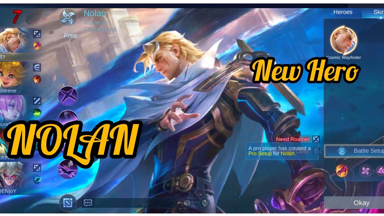 Layla's Father - NOLAN- Mobile Legends - New Hero - YouTube